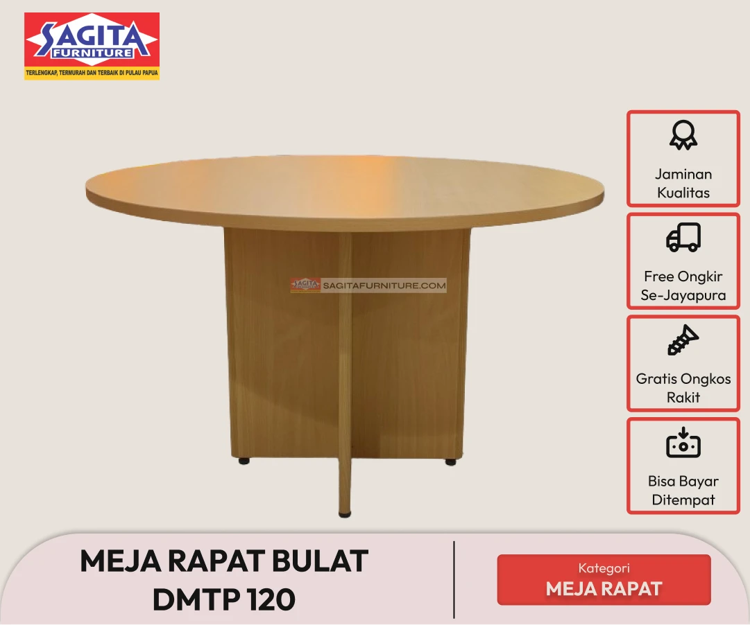 MEJA RAPAT BULAT DMTP 120 – CV. Sagita Furniture